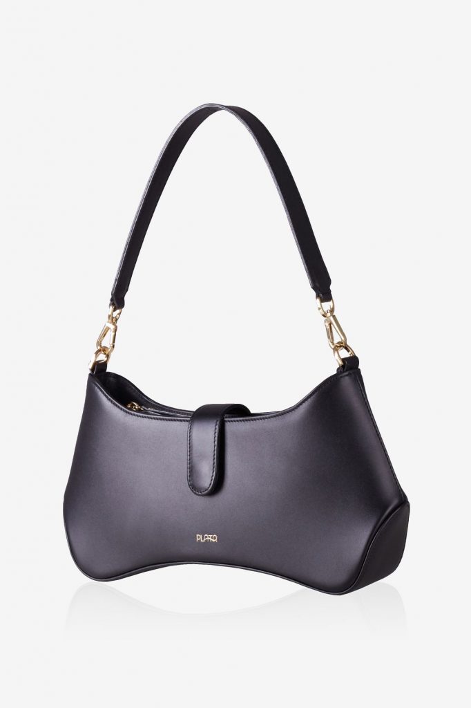 leather handbag AGNES “crocodile” – PLATA – Official Store