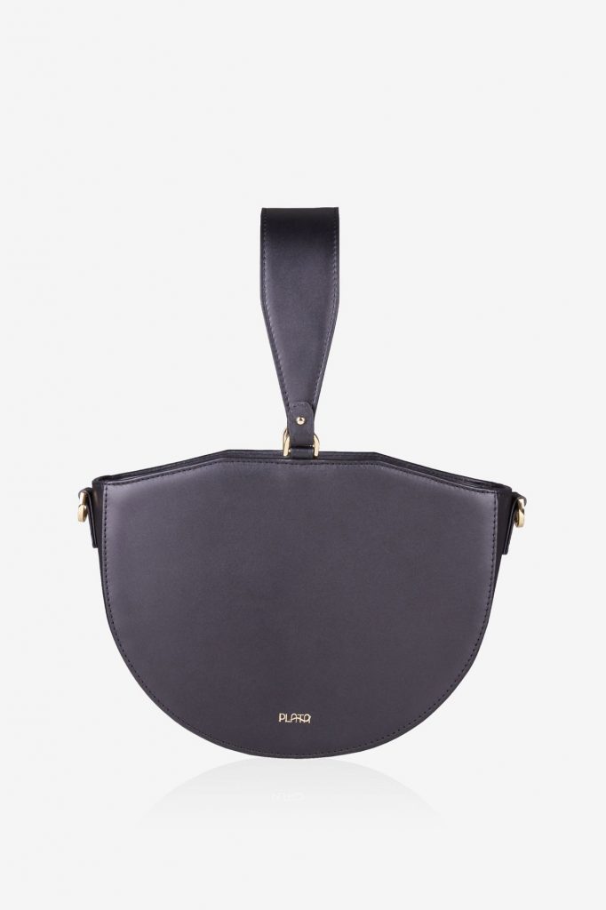 leather handbag AGNES “crocodile” – PLATA – Official Store